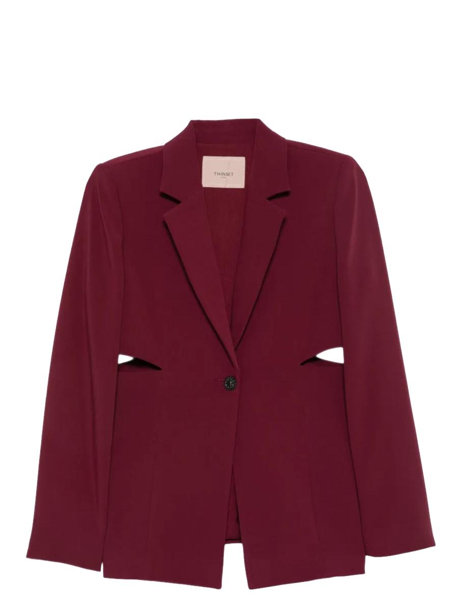 TWINSET Twinset Single-Breasted Cut-Out Jacket